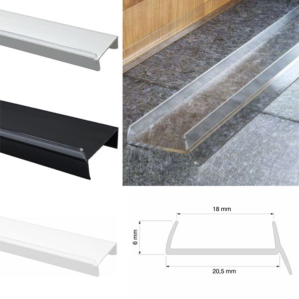 PVC Plinth Sealing Strip – 18mm Kitchen Kickboard Trim – Majesty Supplies